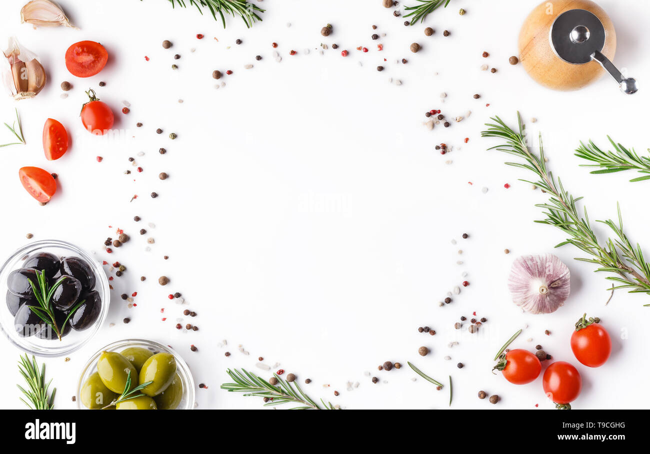 Food background concept, recipe mockup Stock Photo - Alamy