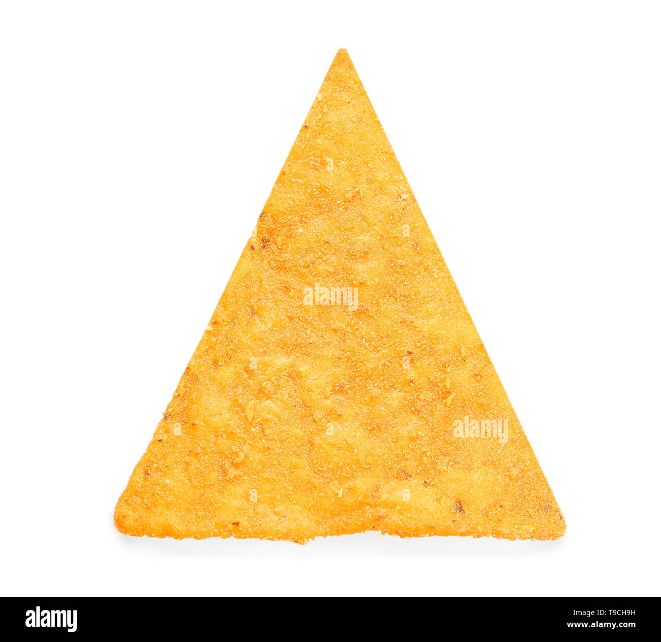 Corn chip on white background Stock Photo - Alamy