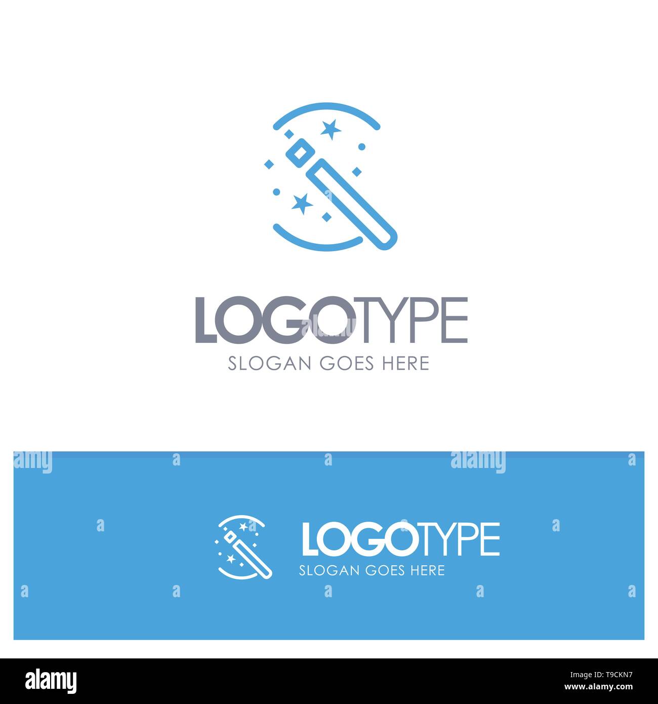 Blue tricks Stock Vector Images - Alamy