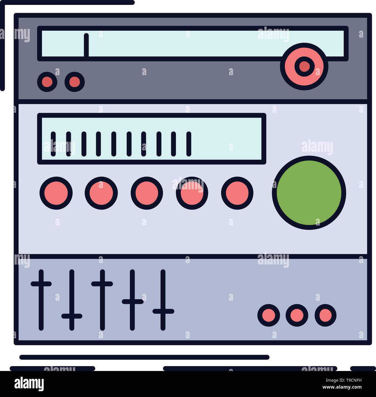 Vintage recording studio rack hi-res stock photography and images - Alamy