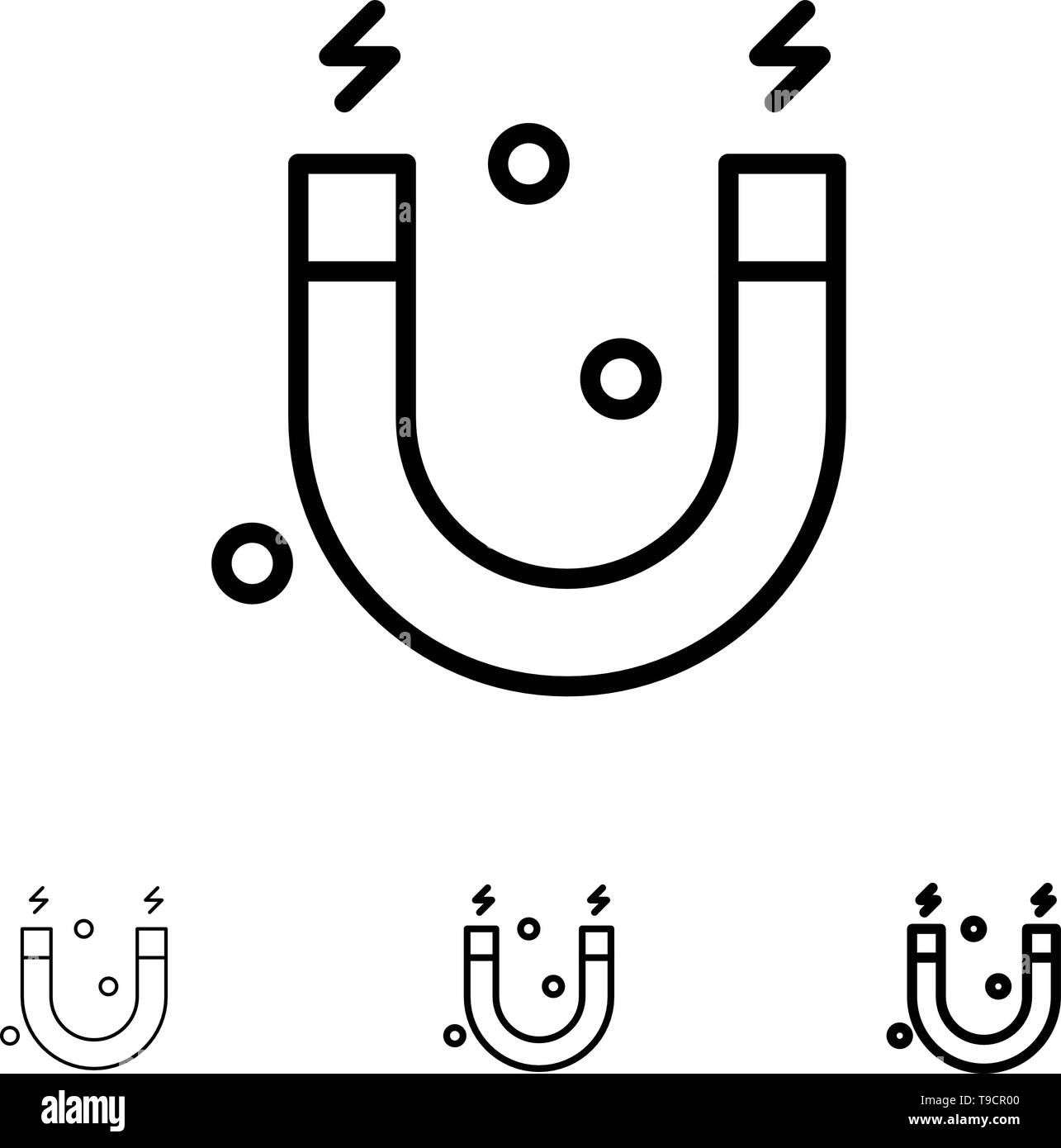 Magnet symbol Black and White Stock Photos & Images - Alamy