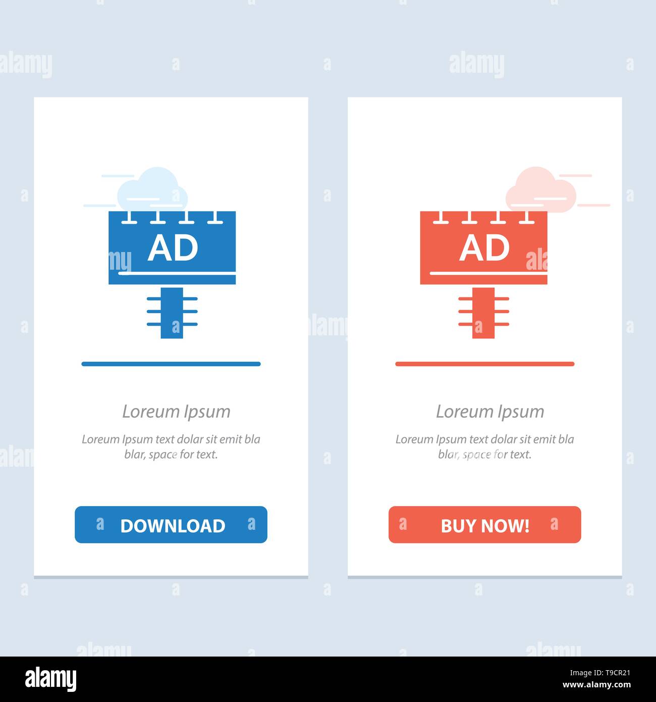 Red white and blue advert Stock Vector Images - Alamy