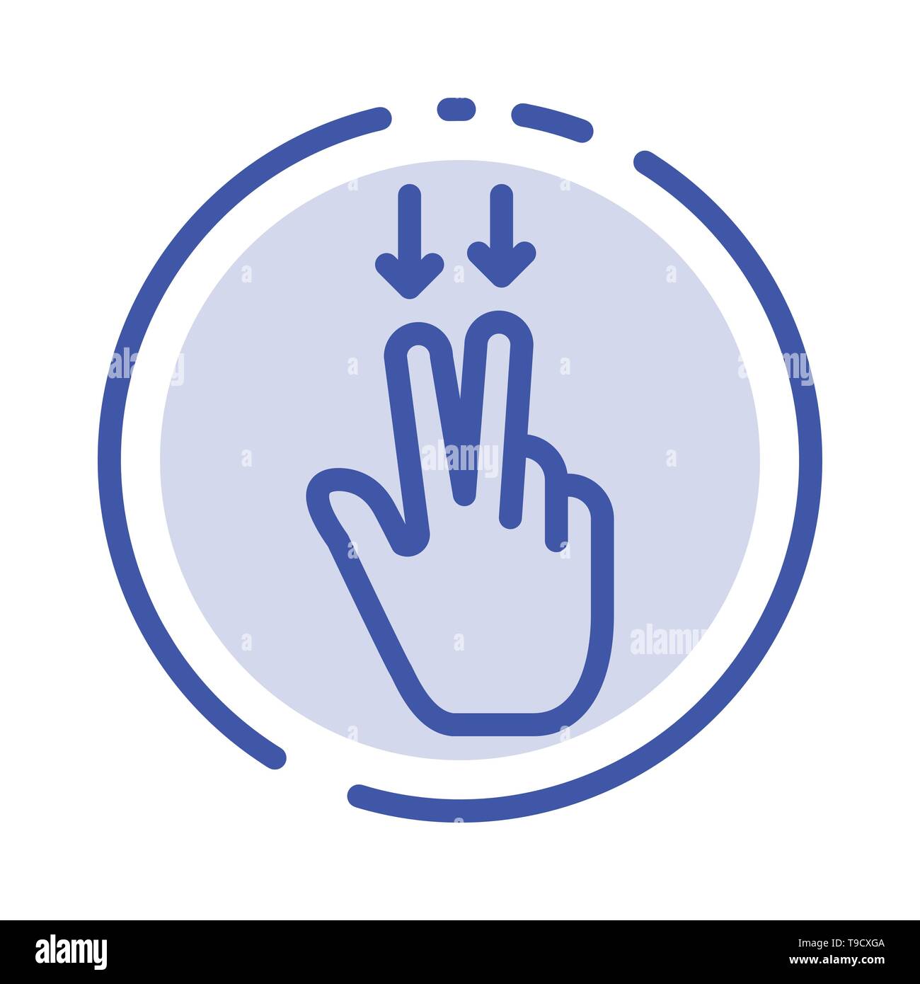 Blue fingers Stock Vector Images - Alamy