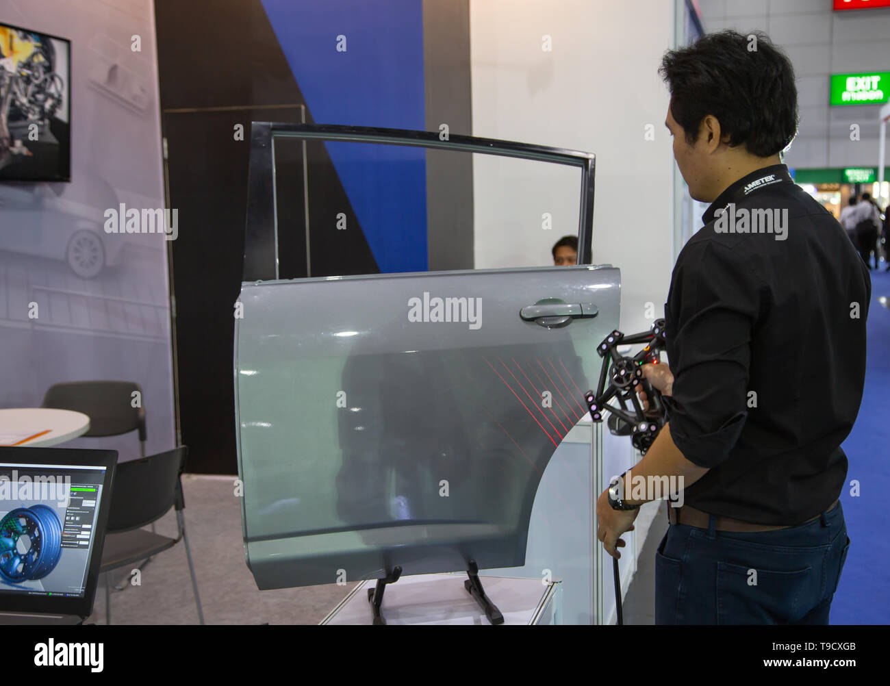 Bangkok, Thailand - May 10, 2019: Industrial technician operating ...