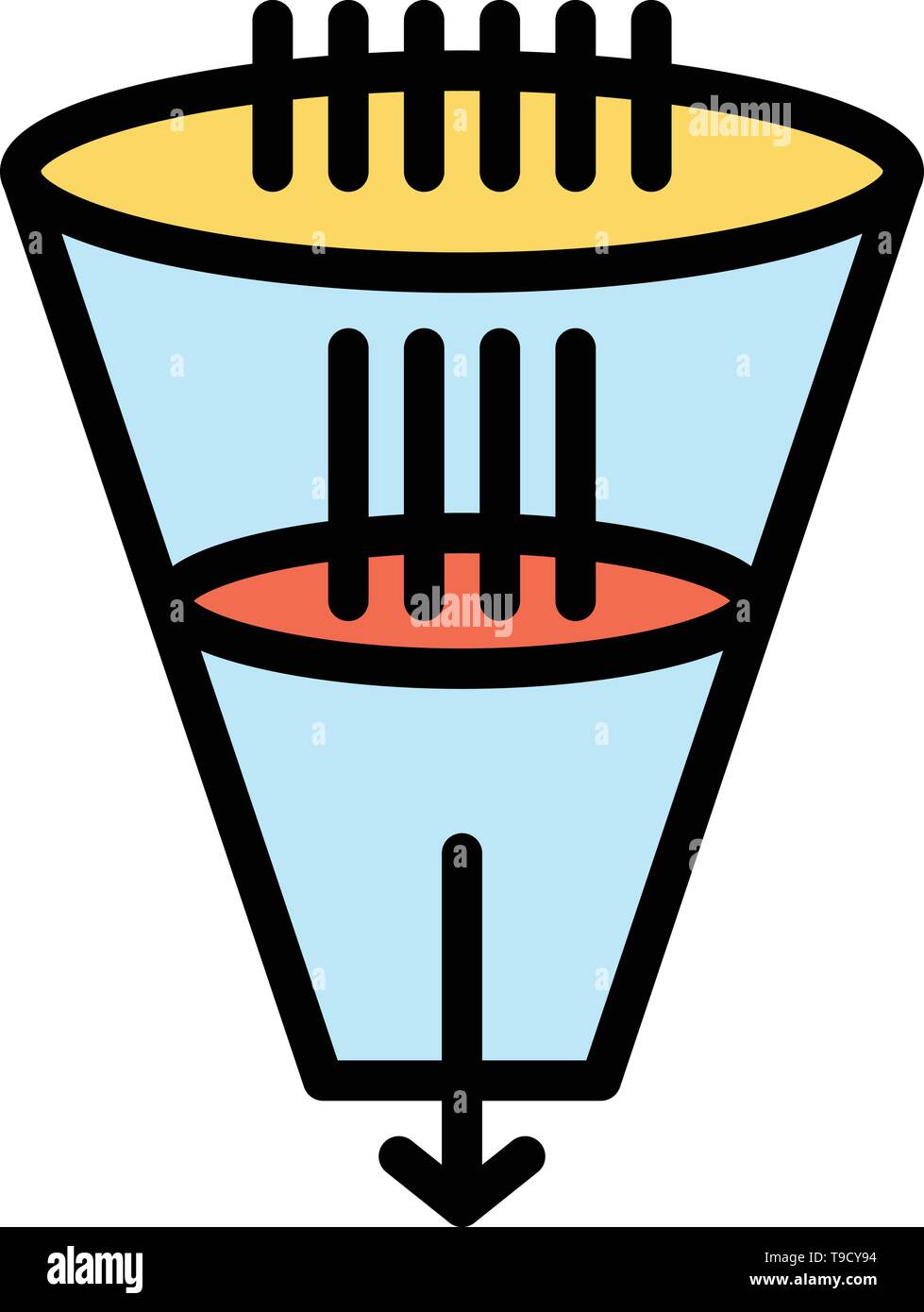 Funnel vector vectors hi-res stock photography and images - Alamy