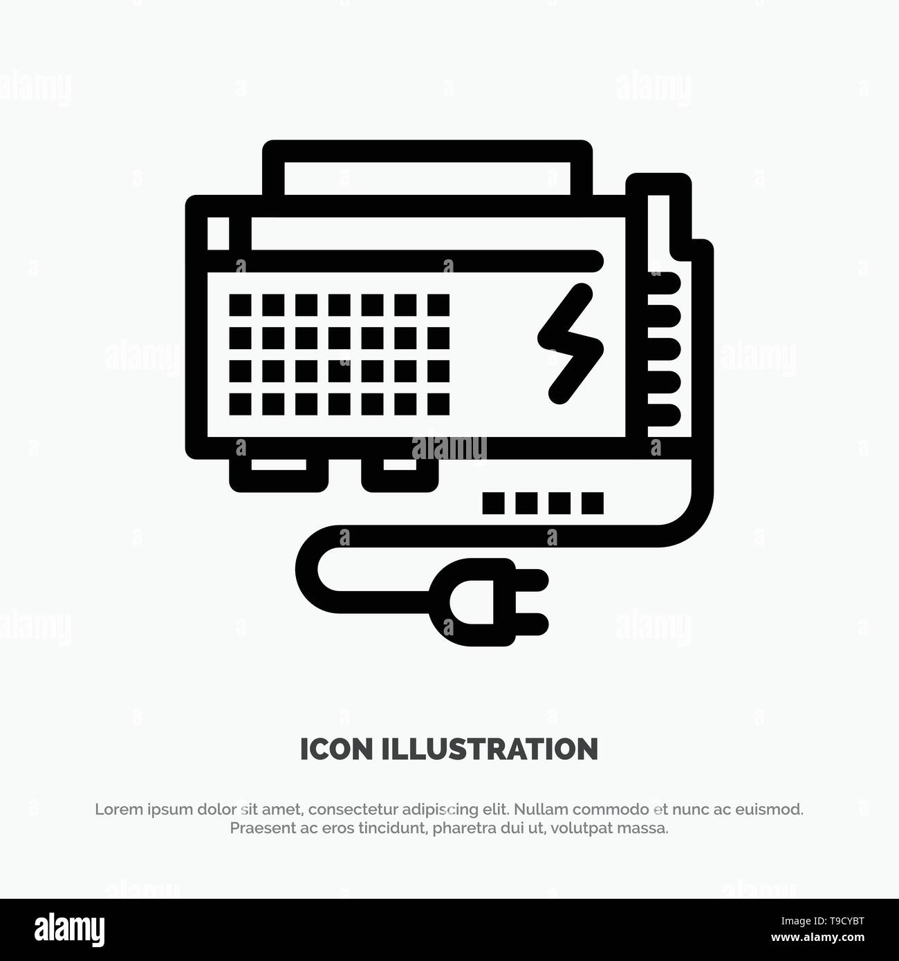 Computer power Stock Vector Images - Alamy