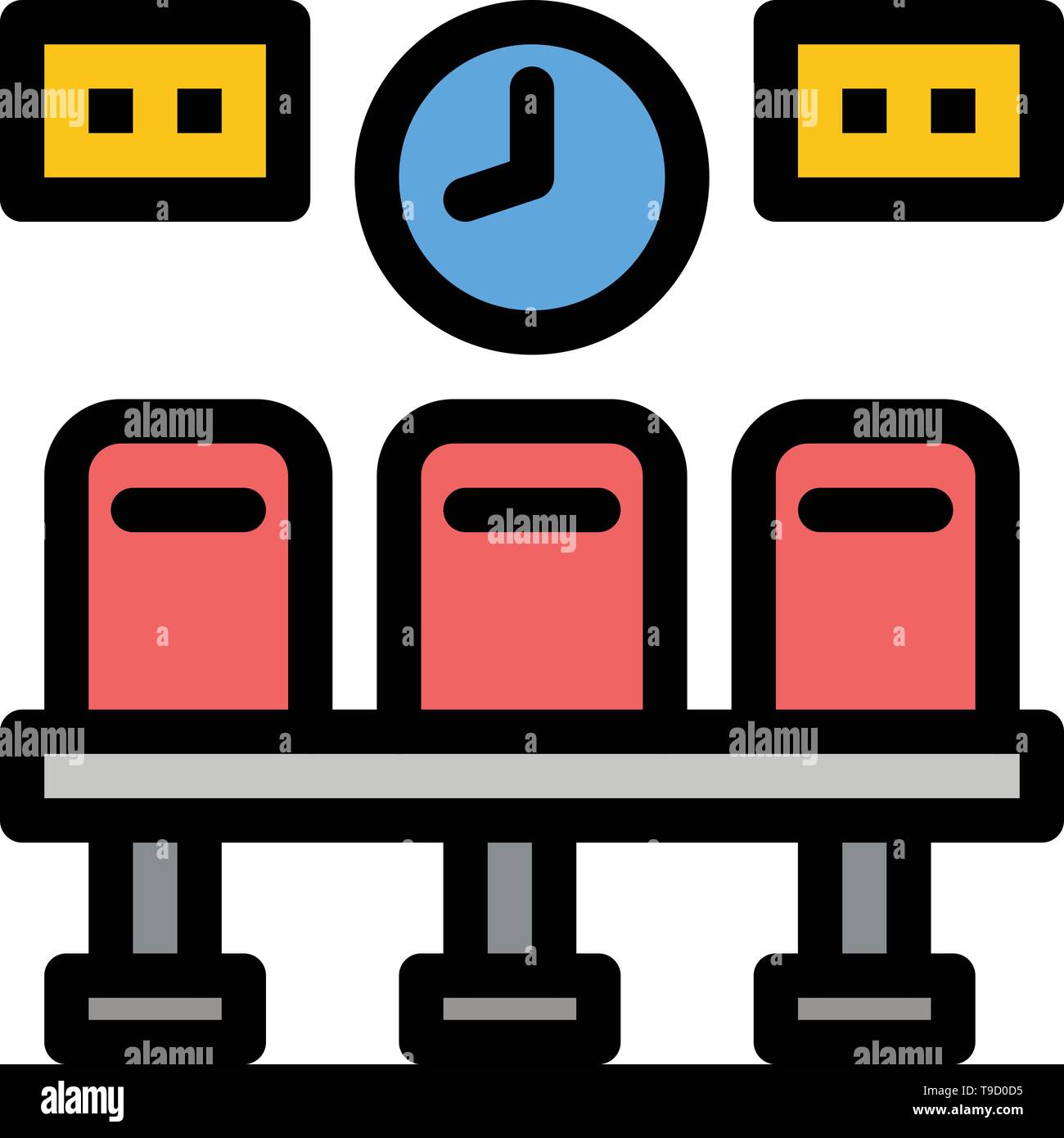 Train wagon seats Stock Vector Images - Alamy