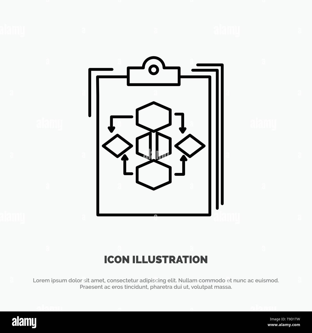 Process flow icon Cut Out Stock Images & Pictures - Alamy