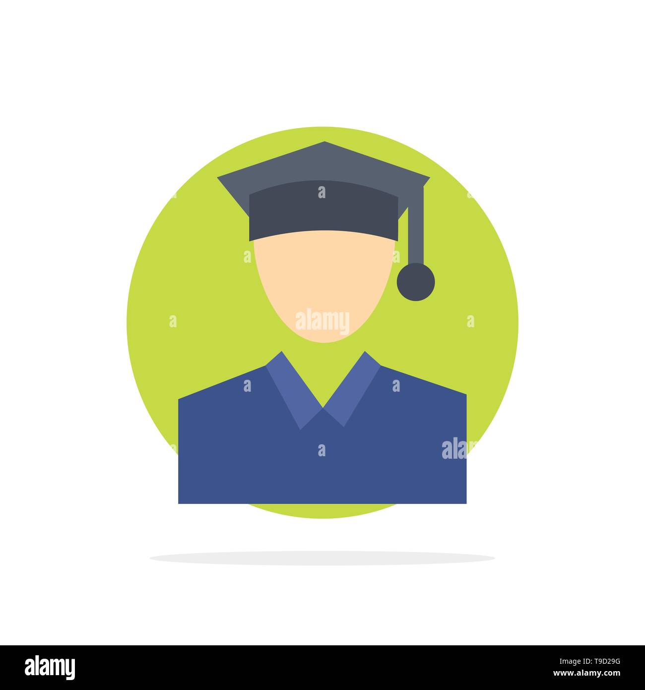 Graduation Cap Circle Icon High Resolution Stock Photography and Images ...