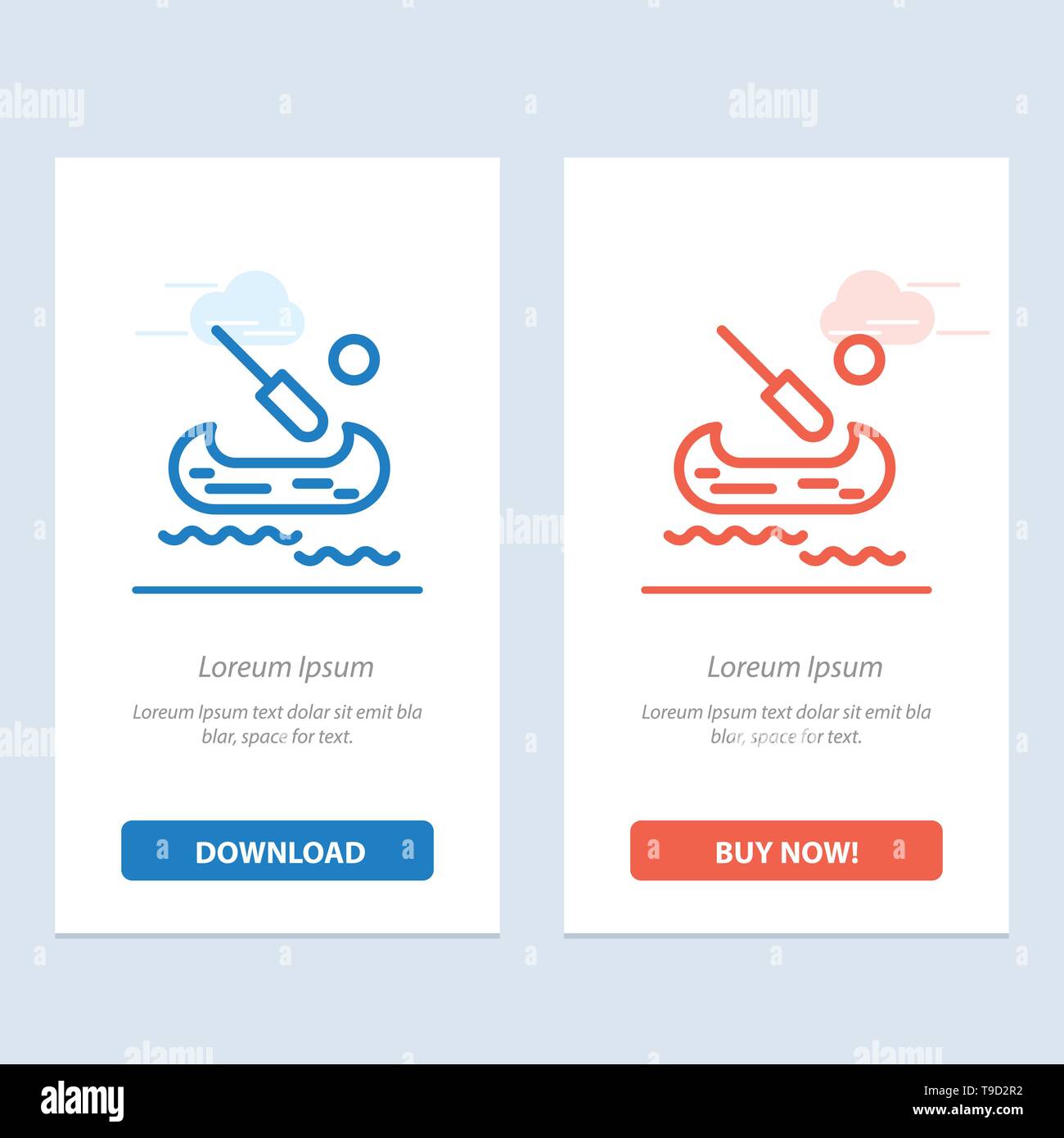 Red boat lake canada Stock Vector Images - Alamy