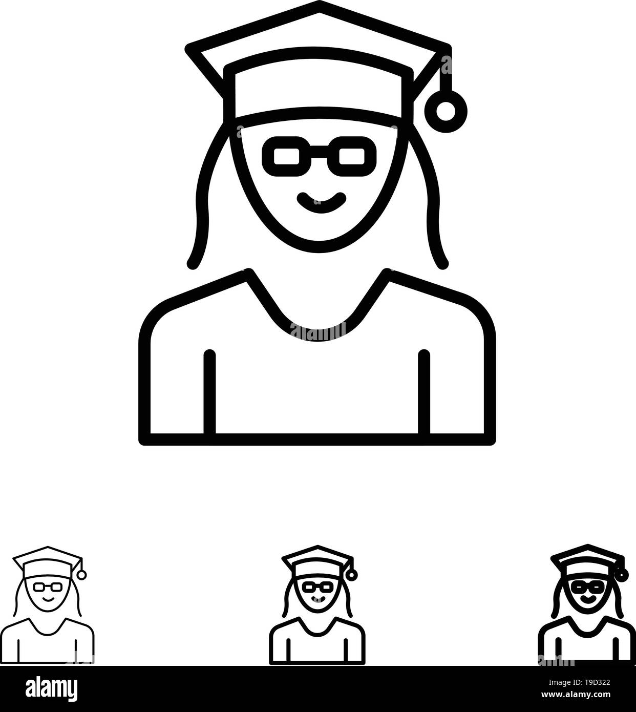 High school student young black woman Stock Vector Images - Alamy