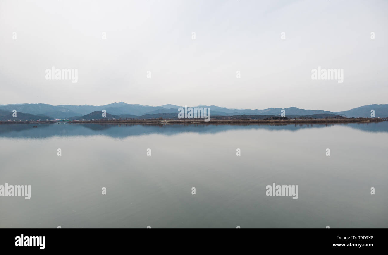 A landscape of continuous mountain range in gangwon Stock Photo - Alamy