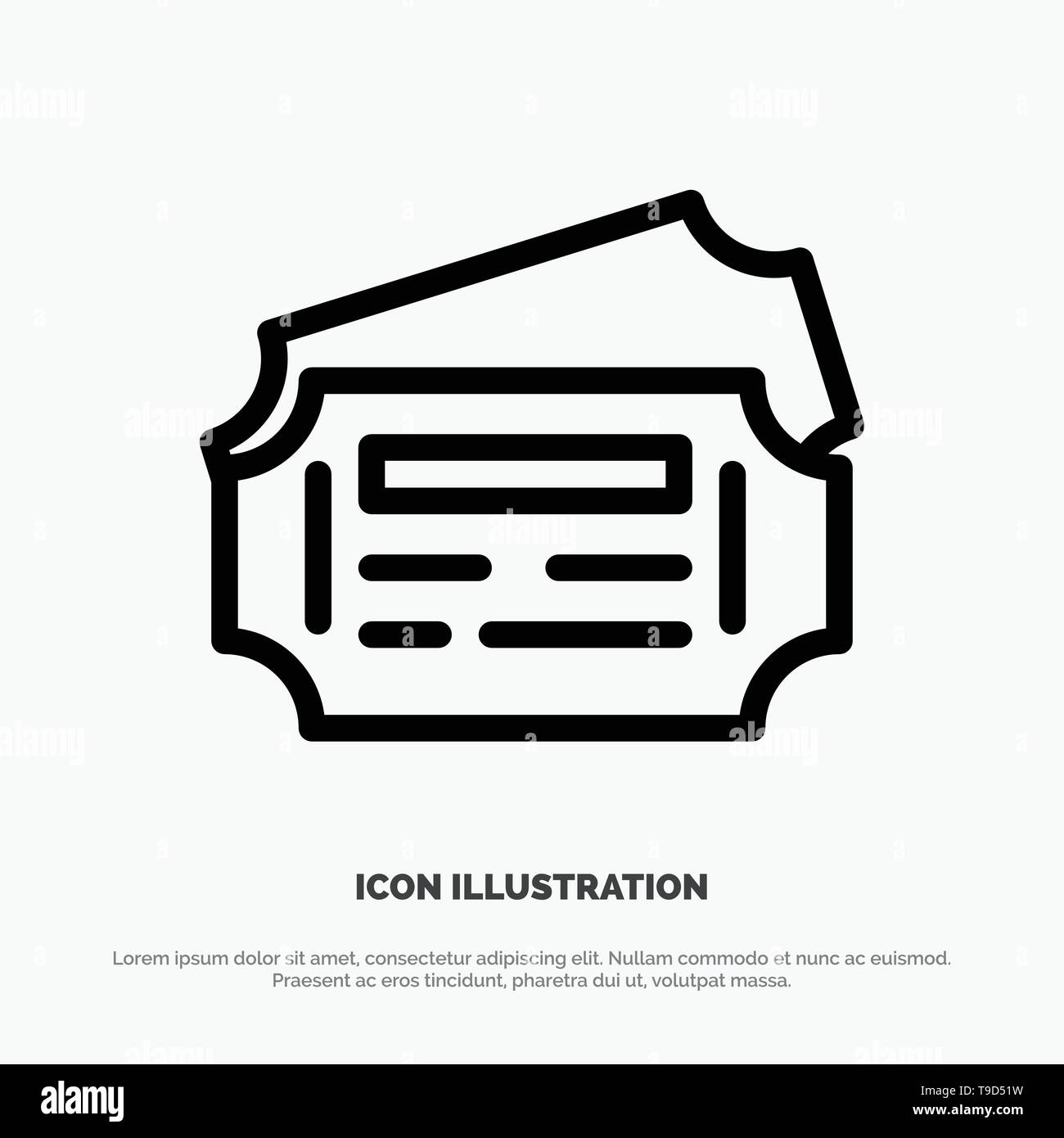 Rail tickets Stock Vector Images - Alamy