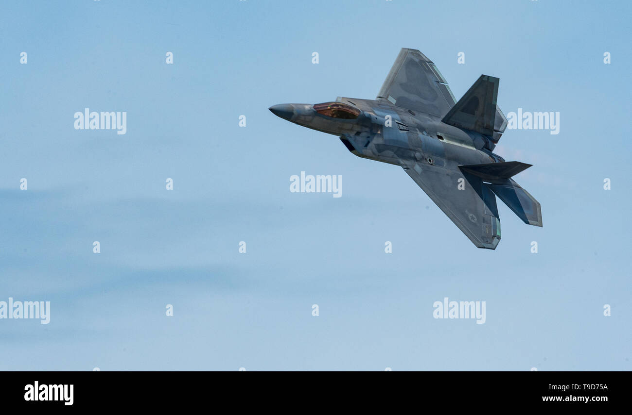 U.S. Air Force Maj. Paul Lopez, F-22 Raptor Demonstration Team pilot ...