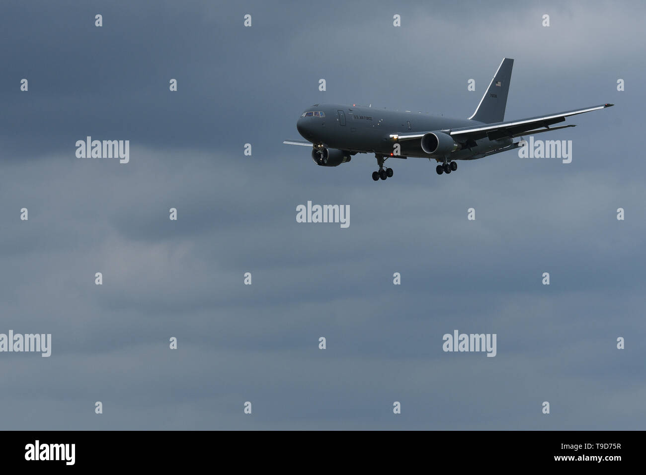 A KC-46A Pegasus lands May 17, 2019, at McConnell Air Force Base, Kan ...