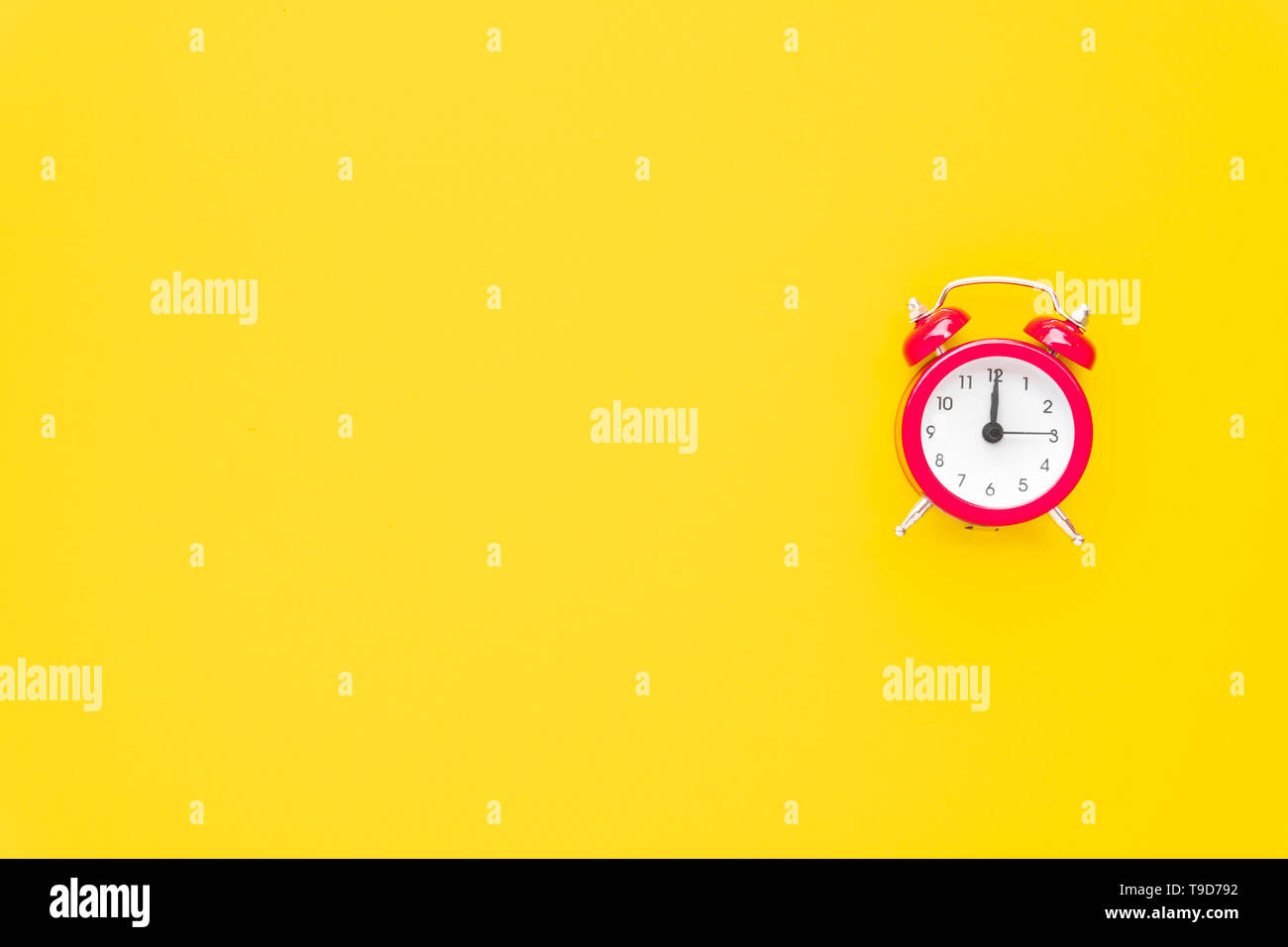 Abstract creative flat lay vintage yellow table top view office ...