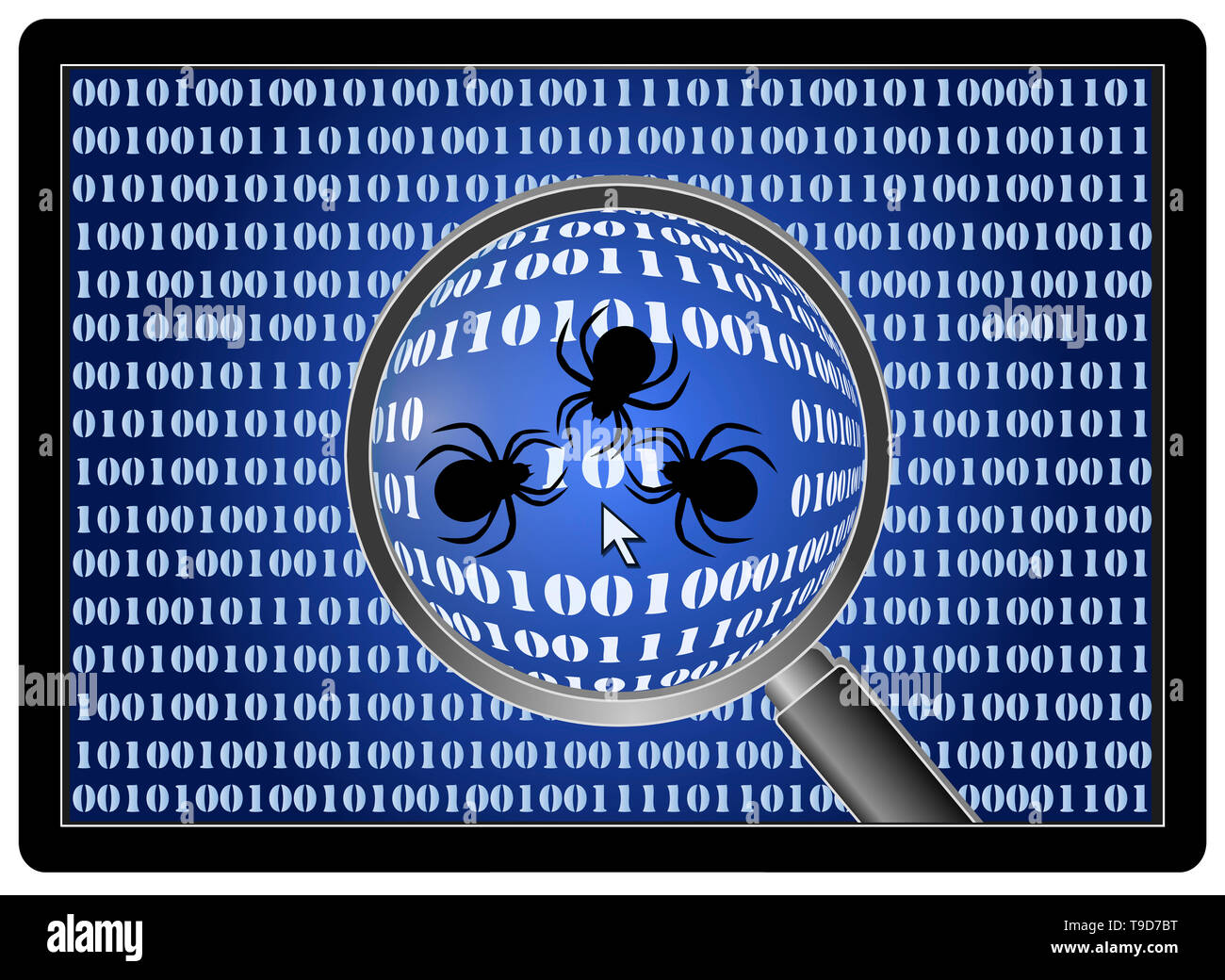 Concept sign of a computer program used by programmers for testing and ...