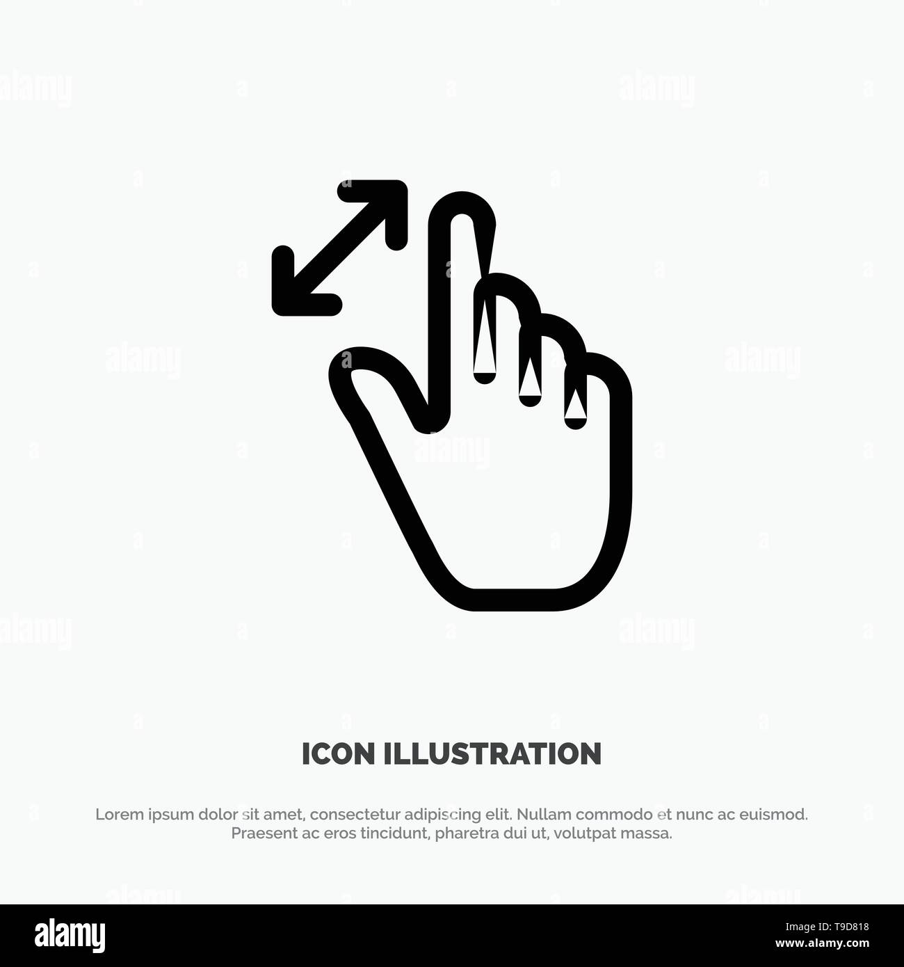 Expand icon vector hi-res stock photography and images - Alamy