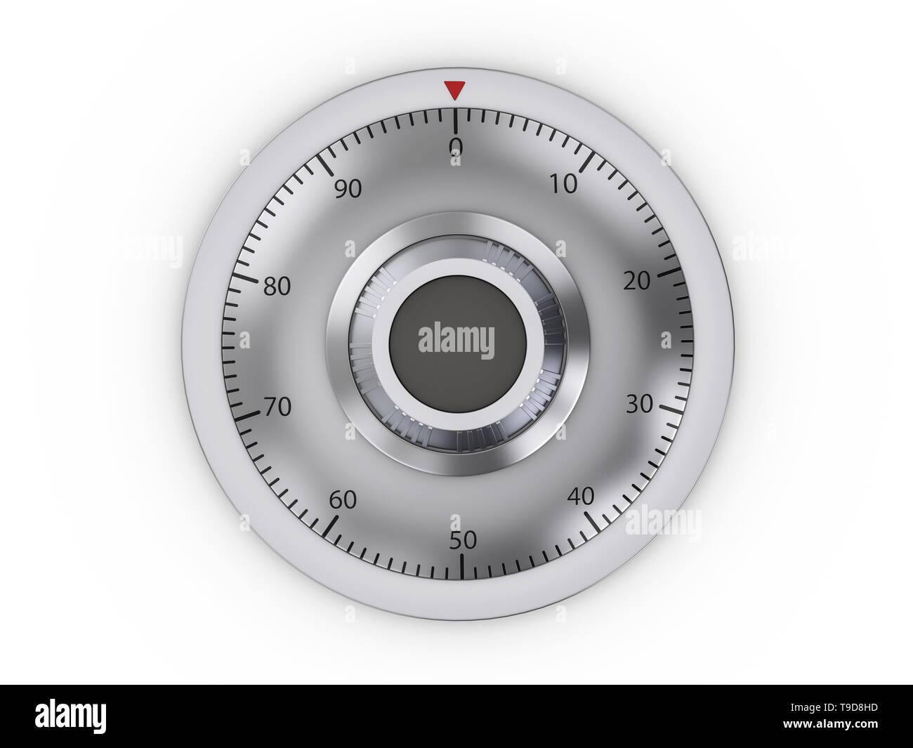 Combination lock safe on a white background. 3d illustration Stock ...