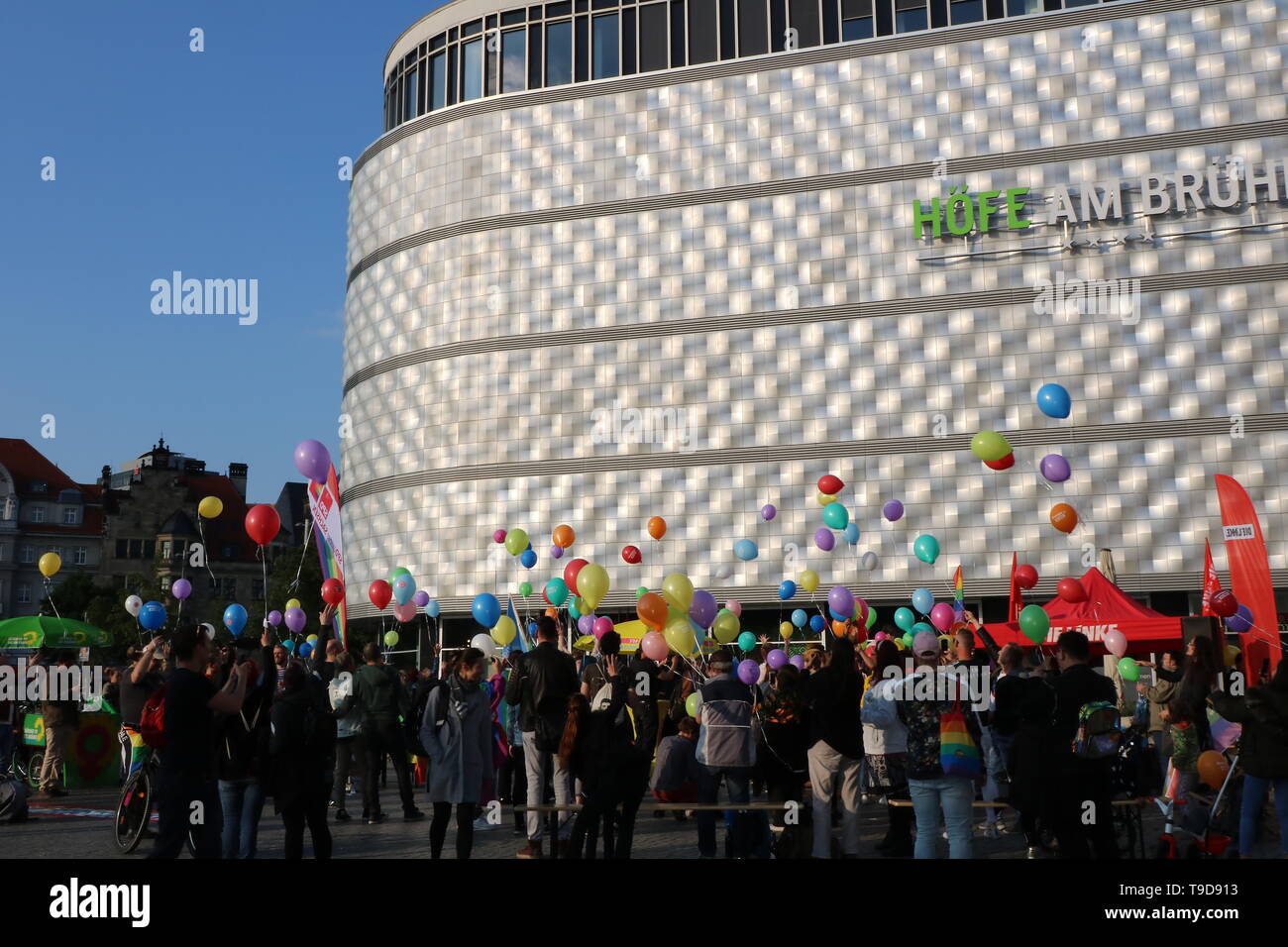 Leipzig germany - may 17, 2019: Flash mob against homophobia ...
