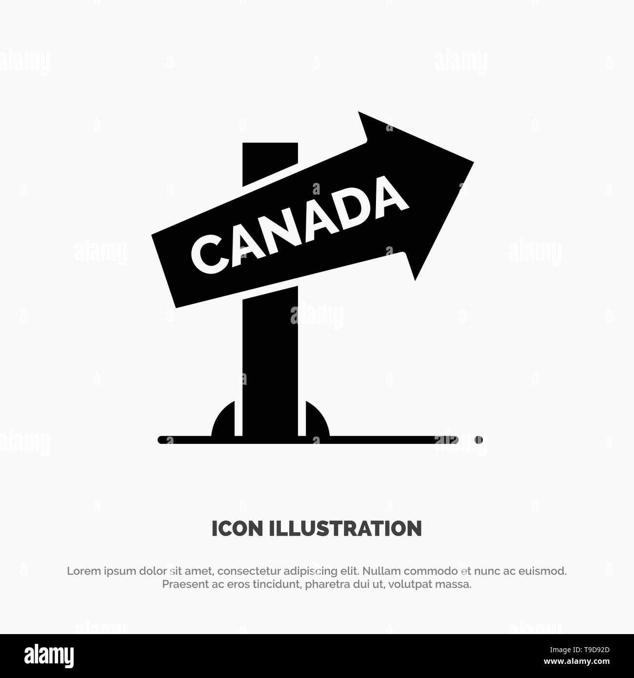 Canada globe location flag hi-res stock photography and images - Alamy