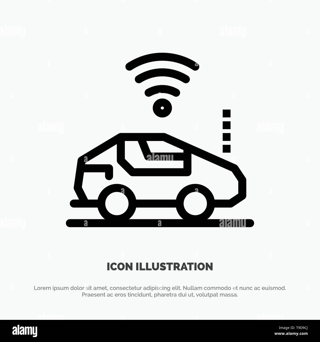 News technology car Stock Vector Images - Alamy