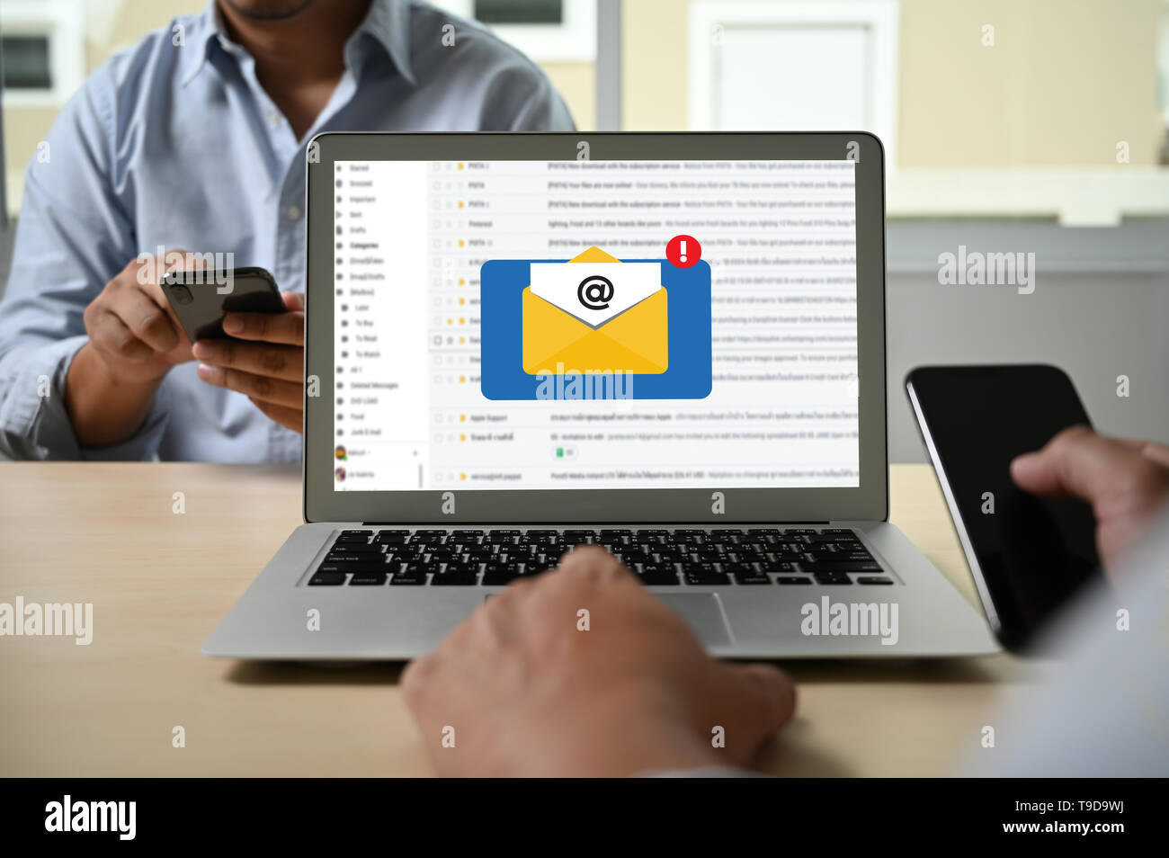 Mail Communication Connection message to mailing contacts phone Global ...