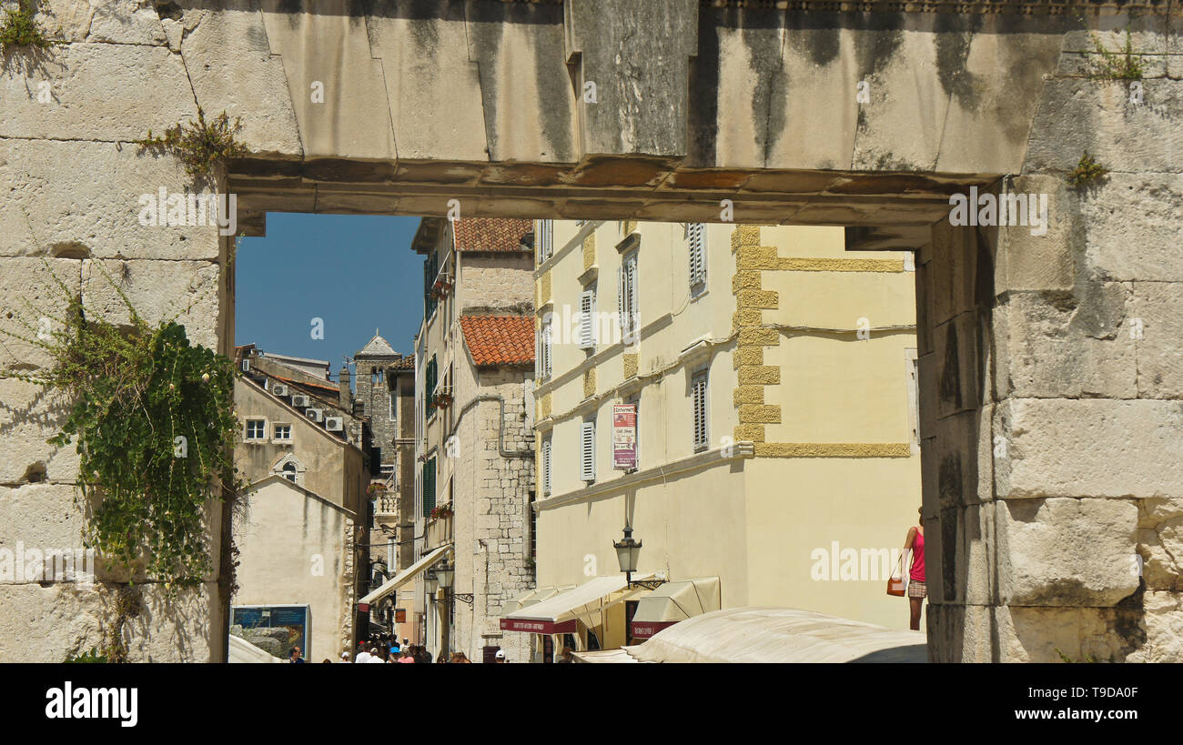 Eastern (Silver) Gate view, sunny day, Dalmatia Stock Photo - Alamy