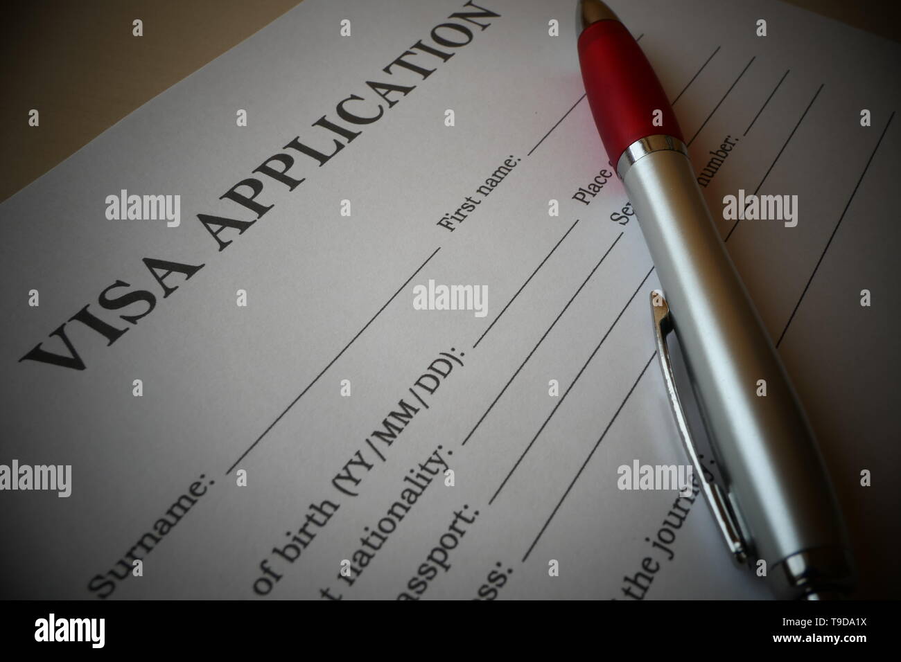 Immigration form hi-res stock photography and images - Alamy