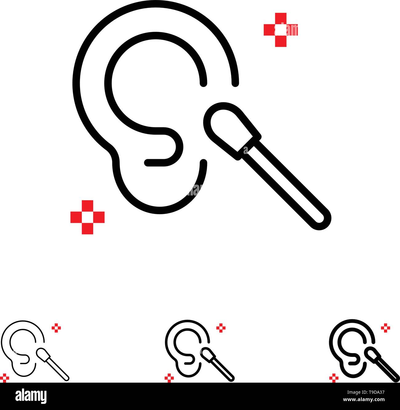 Black ear buds Stock Vector Images - Alamy