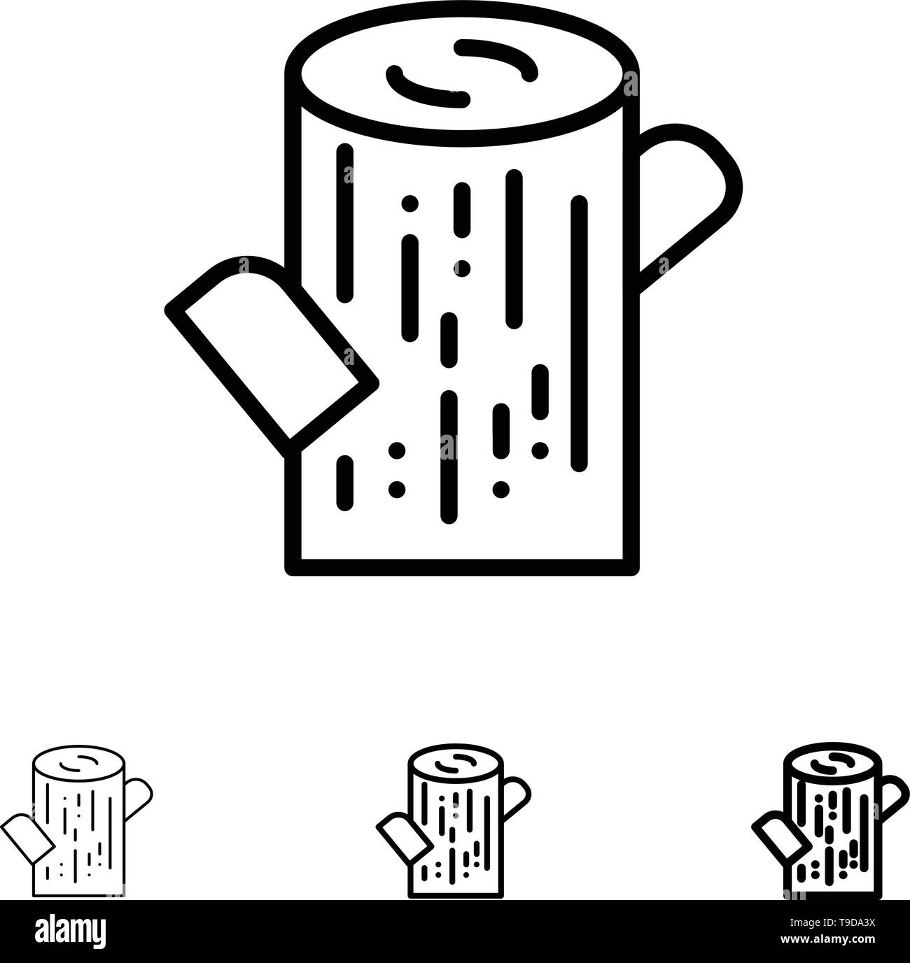 Black and white log pile Stock Vector Images - Alamy