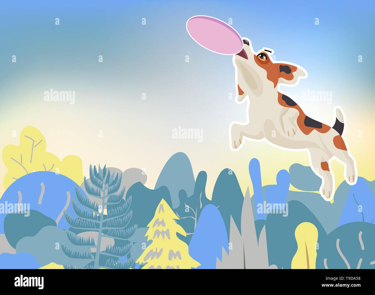 Flying beagle Stock Vector Images - Alamy