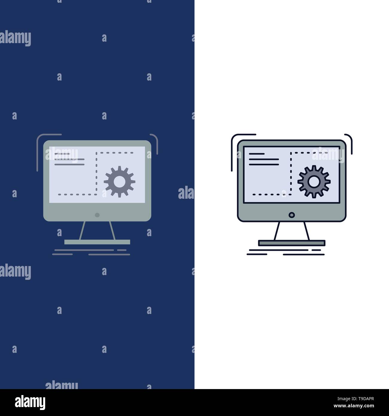 Command Computer Function Process Progress Flat Color Icon Vector Stock Vector Image And Art