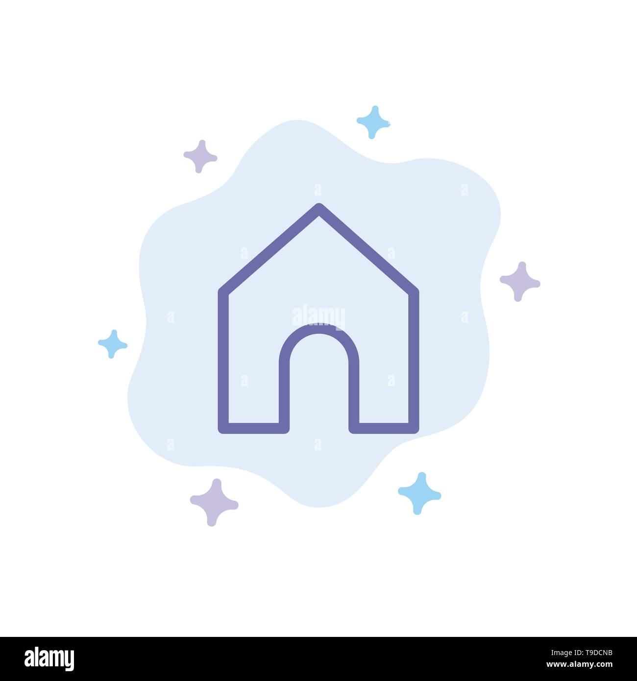 Home Icon Blue Background
