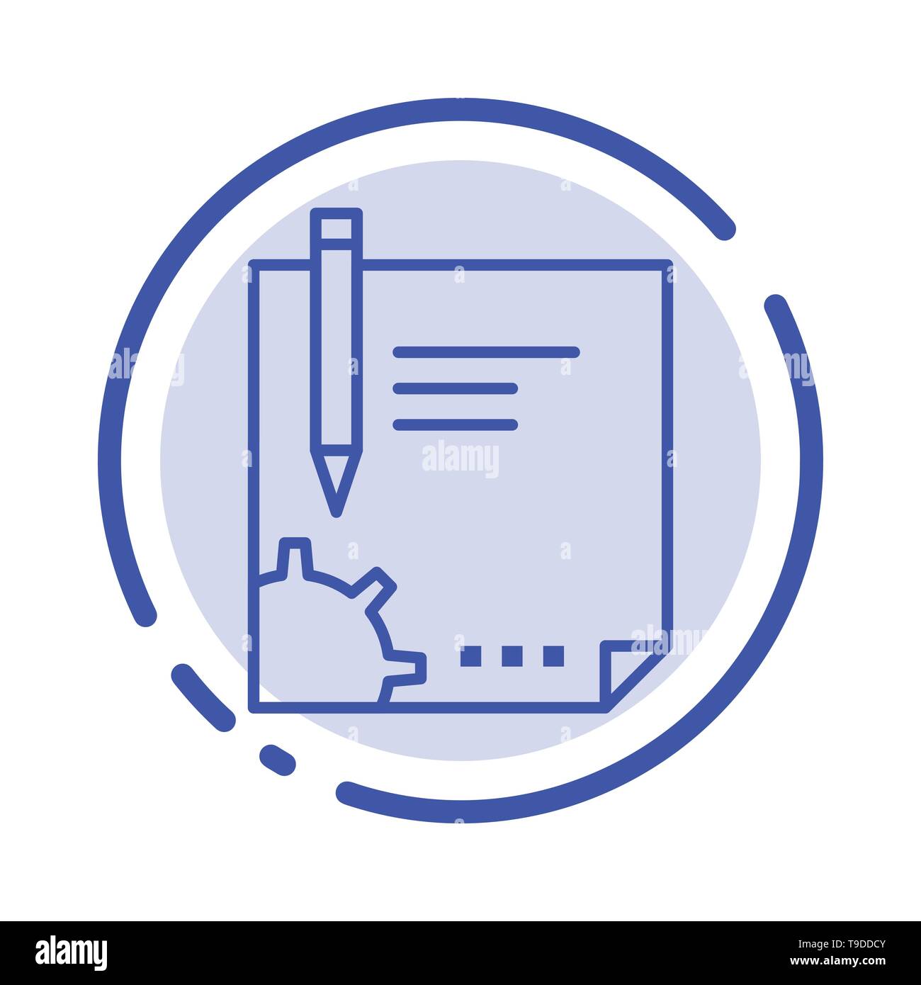 Signing document blue Stock Vector Images - Alamy