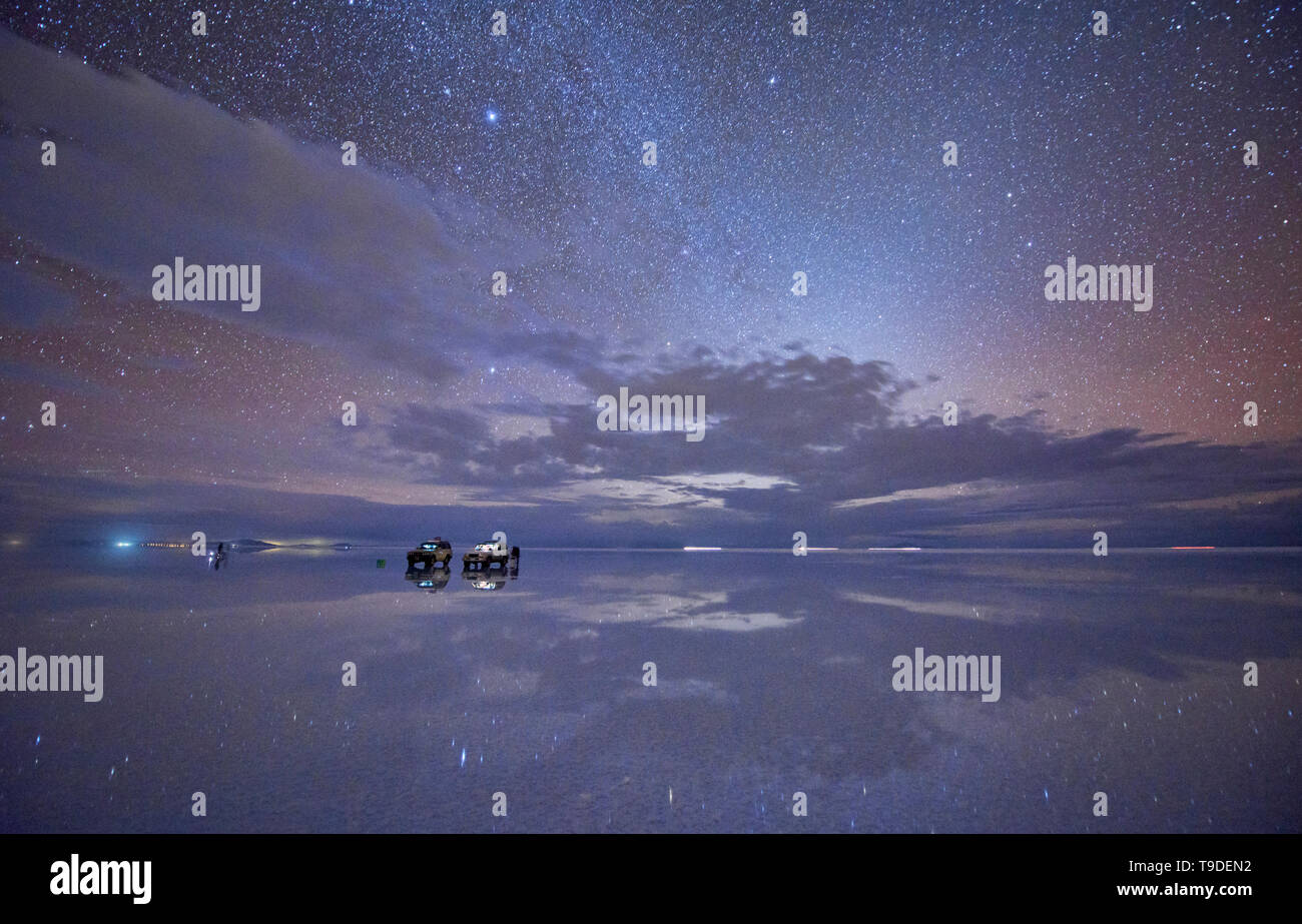 Salar De Uyuni Reflection Night