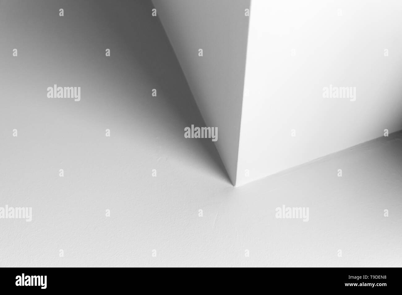 Abstract architecture, white interior design with corner and soft ...