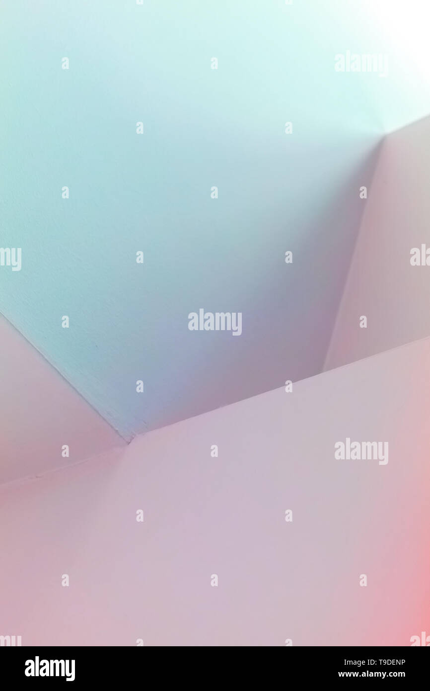 Abstract architecture, vertical background photo, colorful interior ...