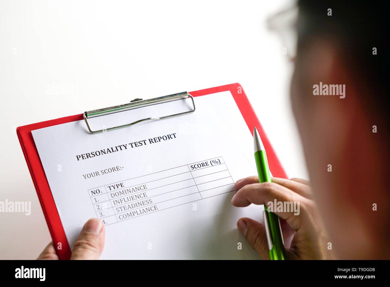 Personality test form hi-res stock photography and images - Alamy