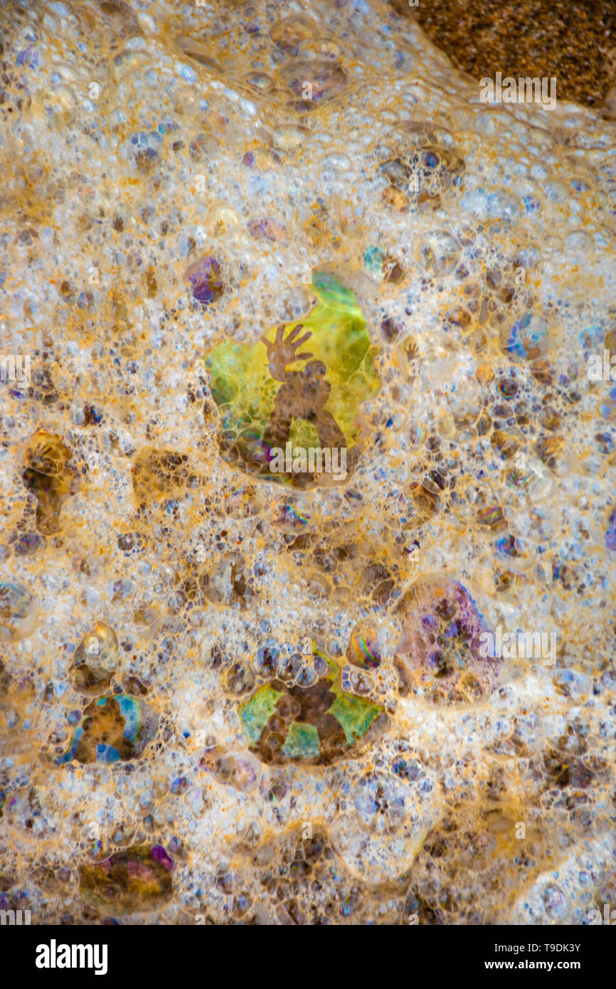 bubbles with an image inside or image inside a bubble or reflection ...