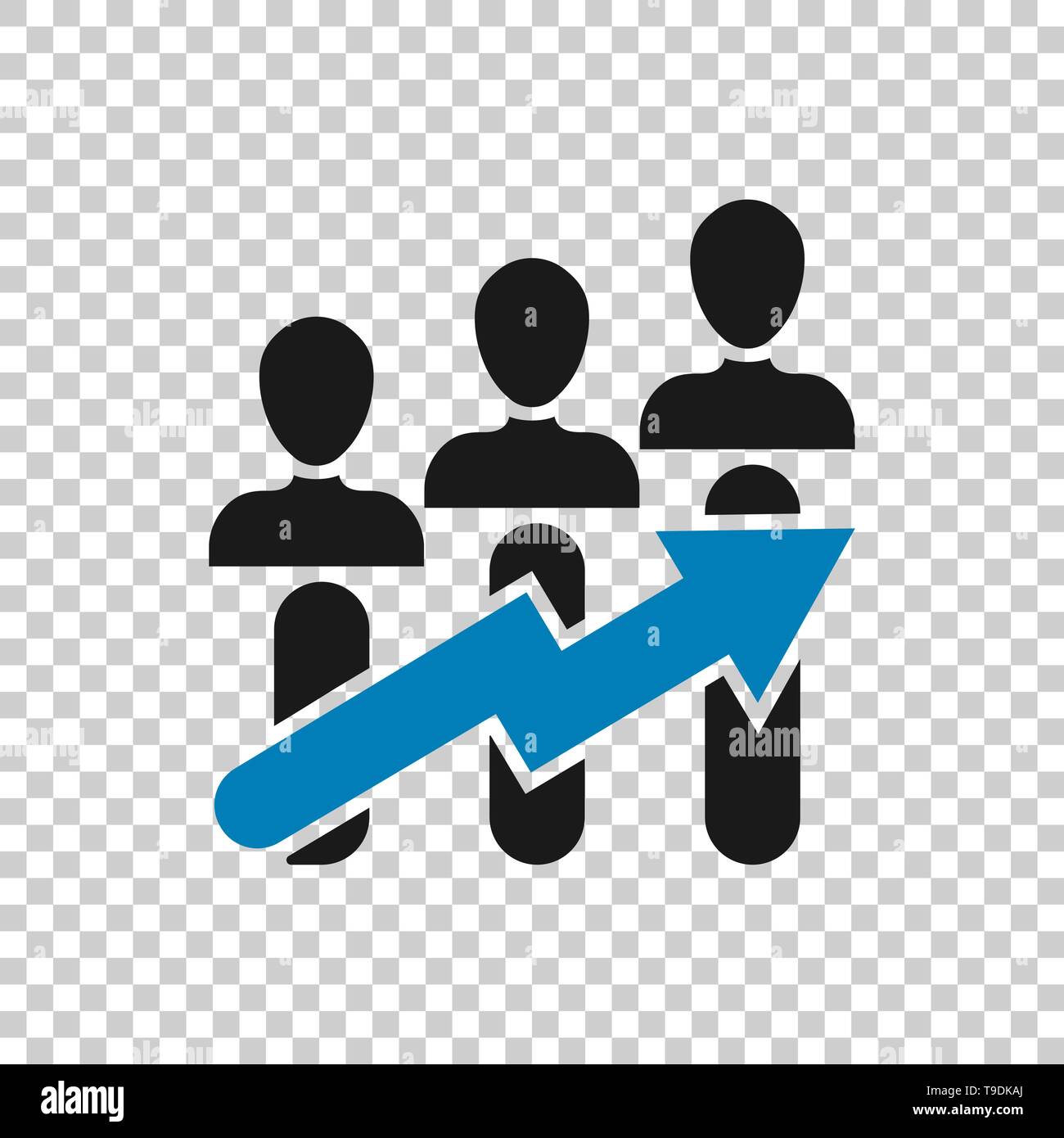 Performance icon in transparent style. Career vector illustration on ...