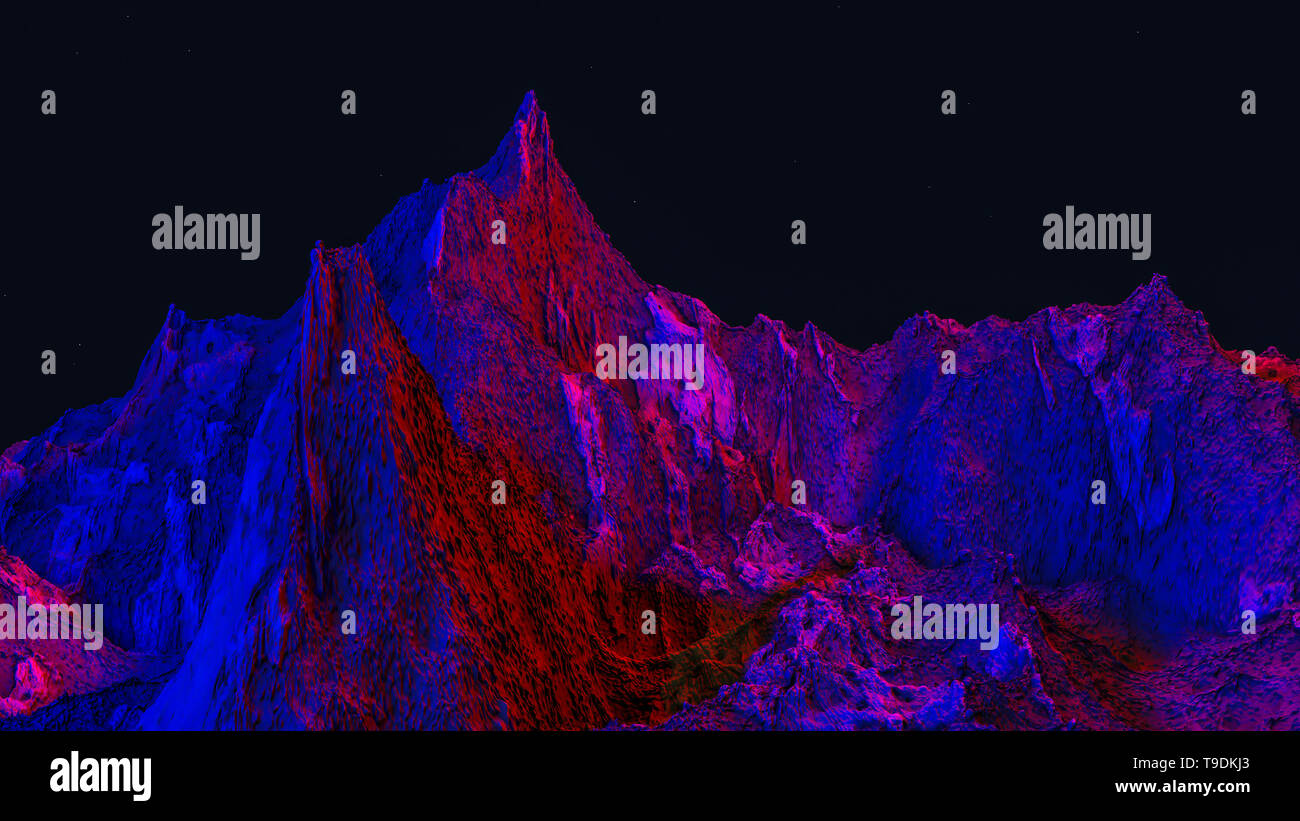 fantastic landscape. 3d render Stock Photo - Alamy