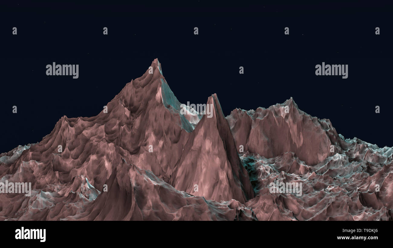 fantastic landscape. 3d render Stock Photo - Alamy