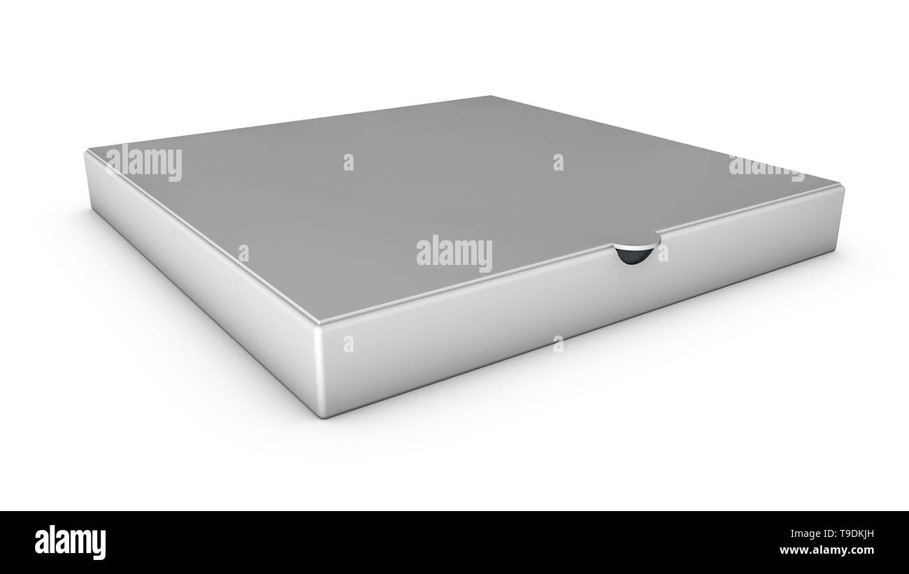 pizza box. Template for advertising. 3d render Stock Photo - Alamy