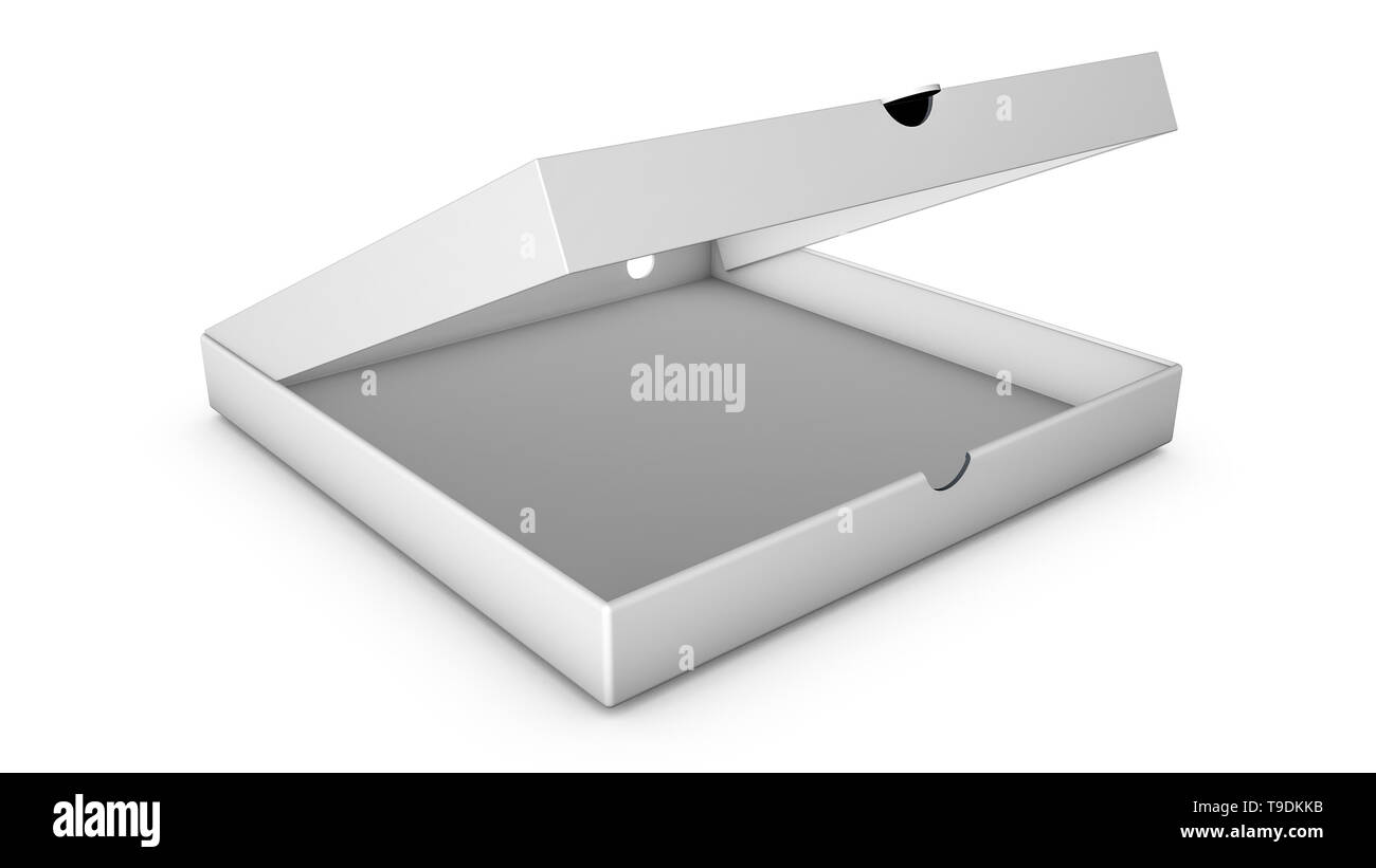 pizza box. Template for advertising. 3d render Stock Photo - Alamy