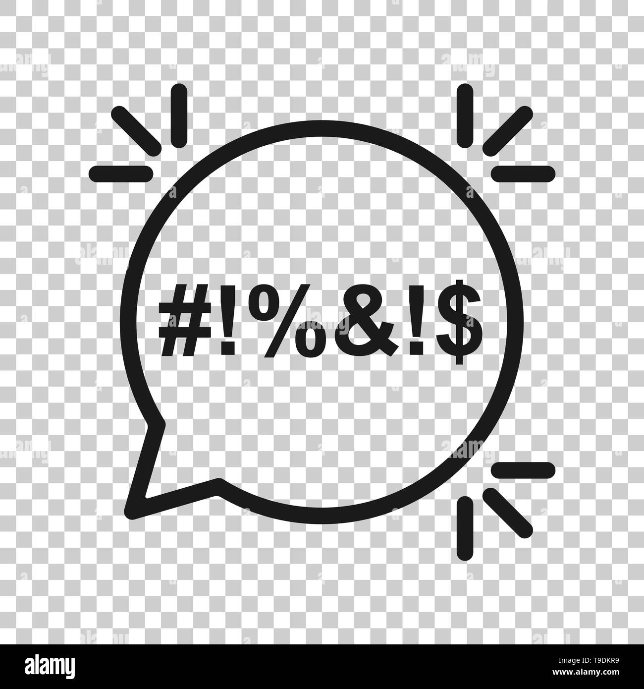 Angry speech bubble hi-res stock photography and images - Alamy