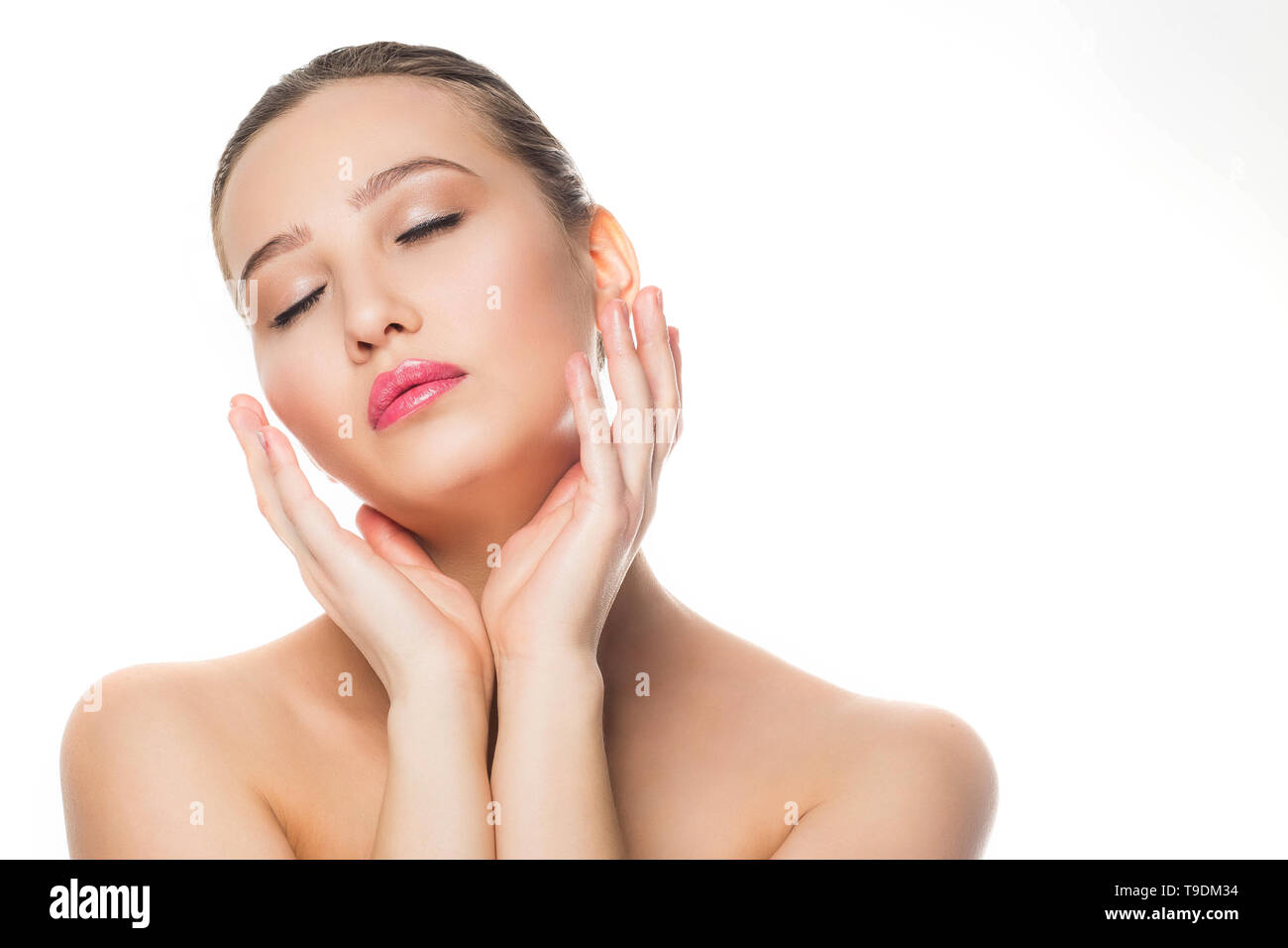 Hands Around The Face High Resolution Stock Photography and Images - Alamy