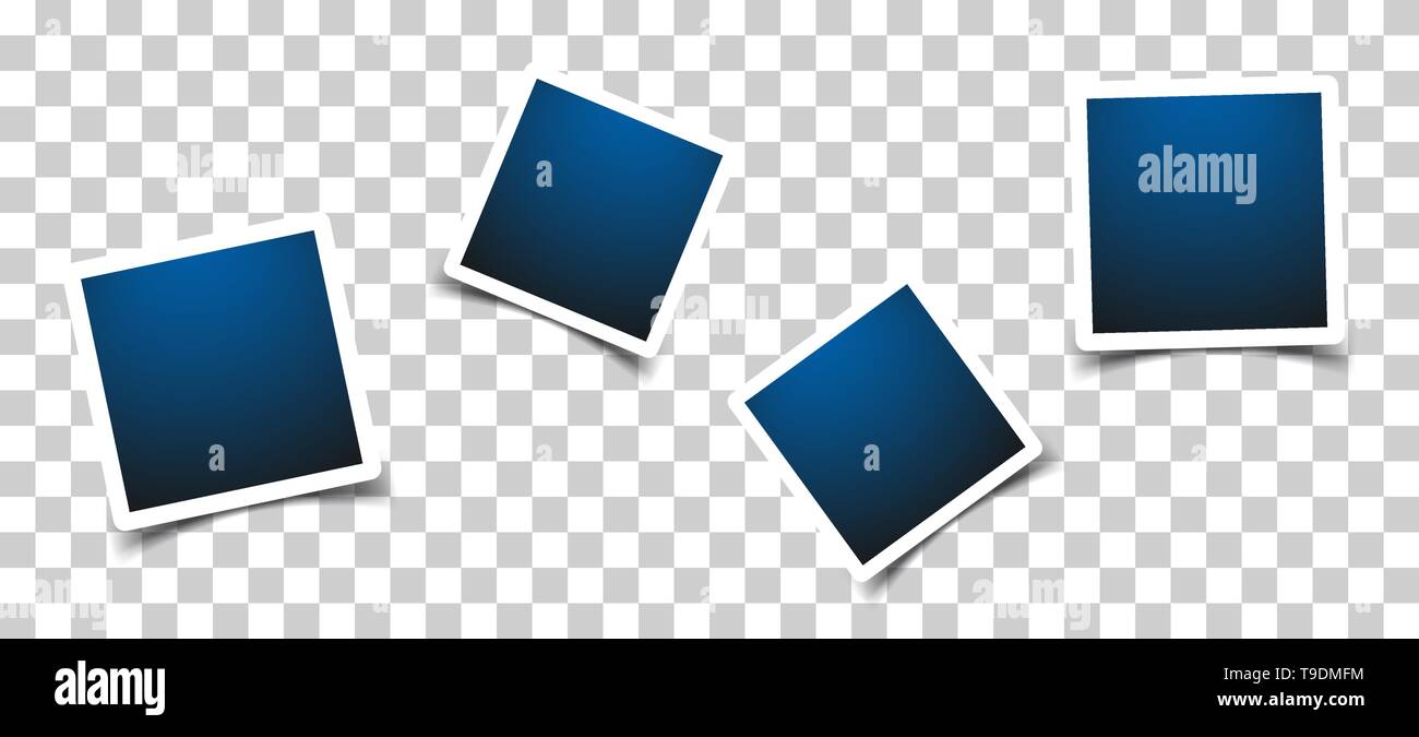 Photo frame sign icon in transparent style. Snapshot picture vector ...