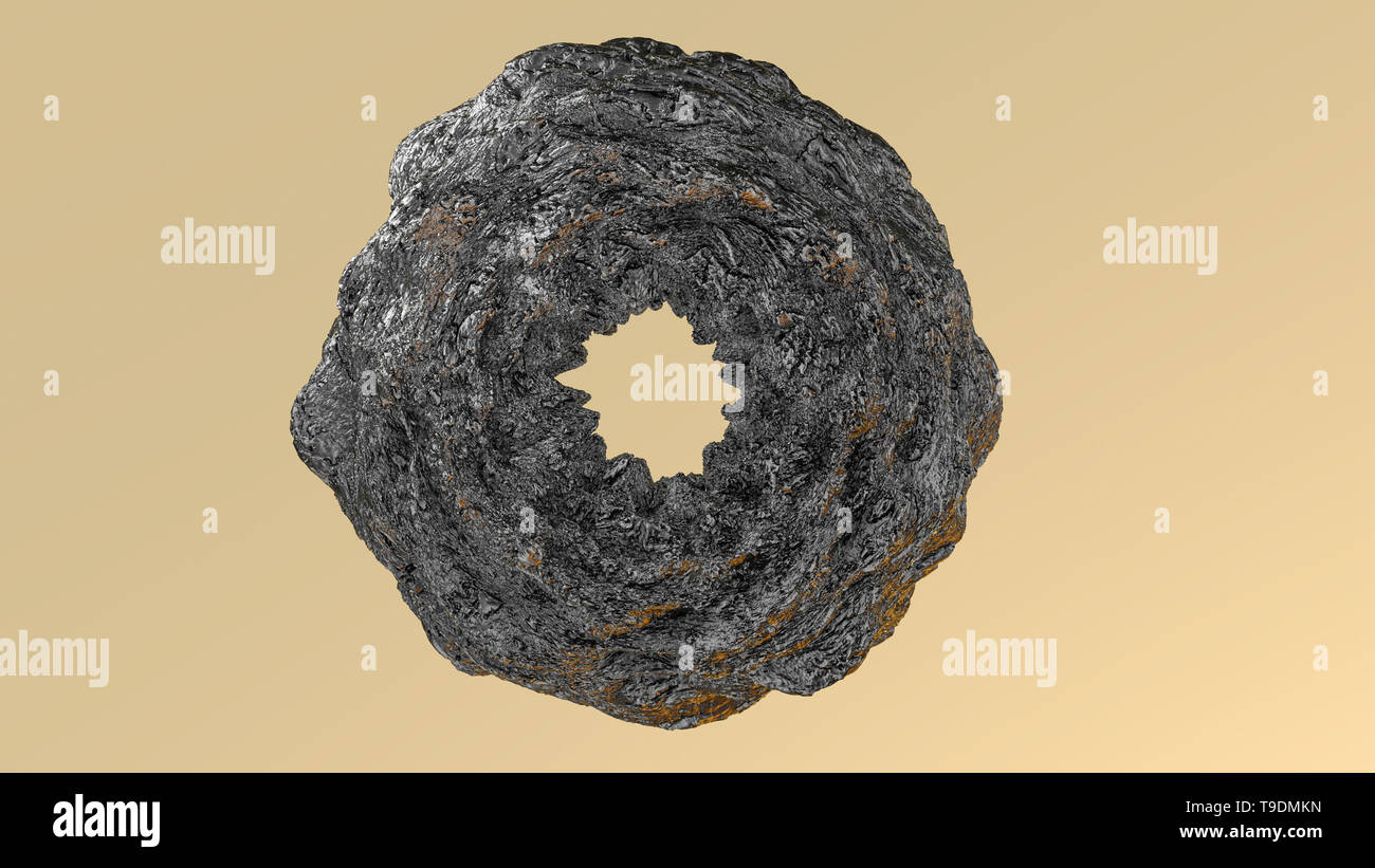 bumpy model of the torus. 3D rendering Stock Photo - Alamy