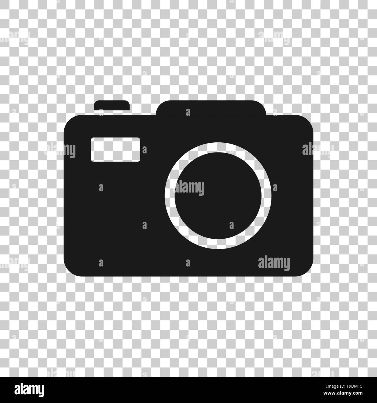 Camera device sign icon in transparent style. Photography vector ...